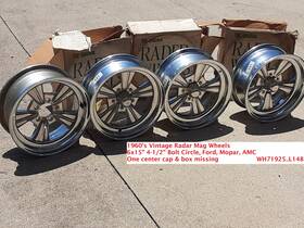 RADAR DBR-100R Nos Mag Wheels Bolt Circle